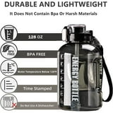 1 Gallon (128oz) Water Bottle with Time Marker, Straw, Leak Proof, BPA Free - Walmart.com