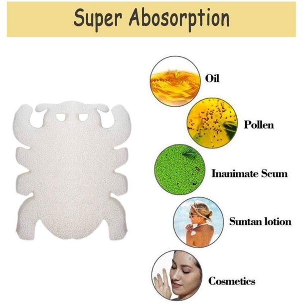 Jinsinto 20 pack Oil-Absorbing Sponge Devours Scum, Slime & Grime From ...