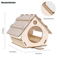 Wooden Bird Feeder Hanging Outdoor Bird Cage Feeder DIY Assembled Bird ...