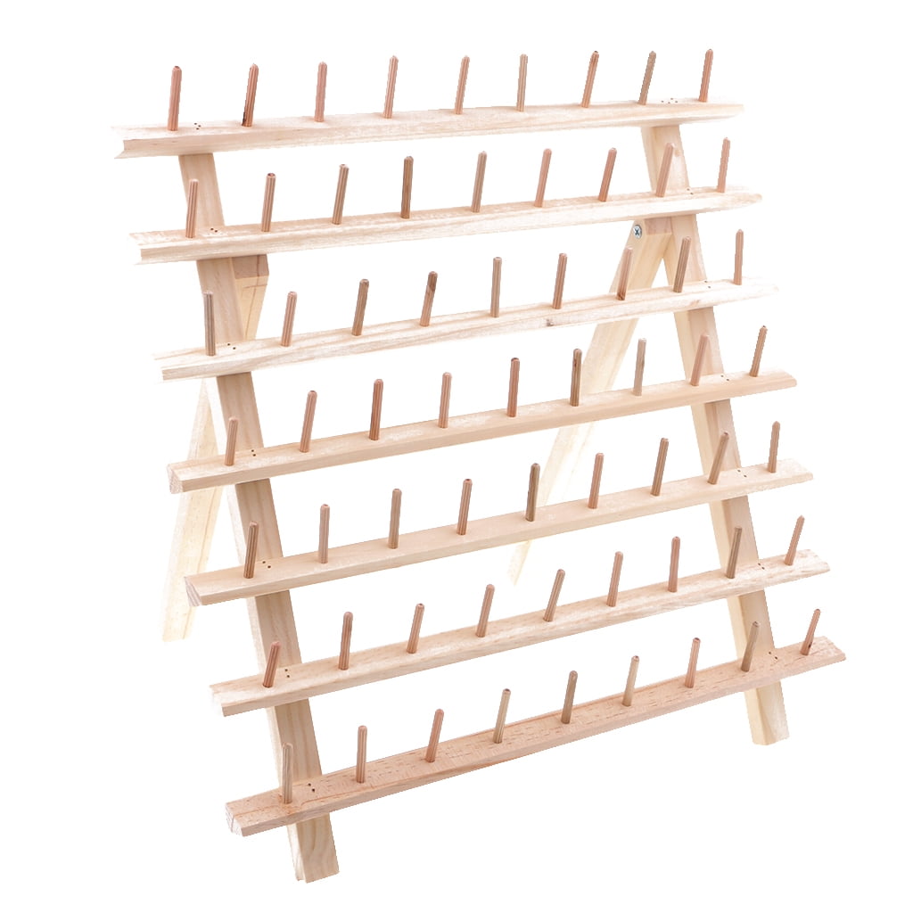 Click here for Luzkey 63-Spool Thread Rack  Wooden Thread Holder... prices