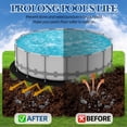 10 FT Round Pool Liner Pad for Above Ground Pool, Durable Pre-Cut Under ...