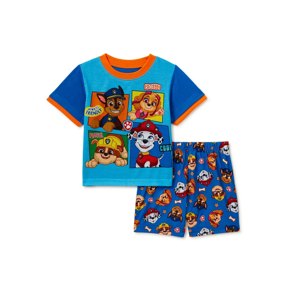 PAW Patrol - Paw Patrol Toddler Boys' Cotton Pajamas, 2 Piece Set - Walmart.com - Walmart.com