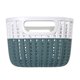 Simplify 2-Tone Decorative Small Storage Basket in Marine - Walmart.com