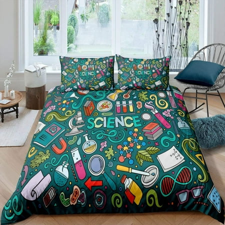 Laboratory Bedding Set Chemistry Lab Duvet Cover For Kids Teen Boys ...