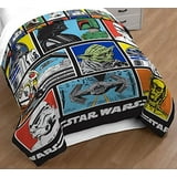 Walmart Star Wars Bedding: Darth Vader Kids Classic Grid Full Reversible Comforter - Walmart.com