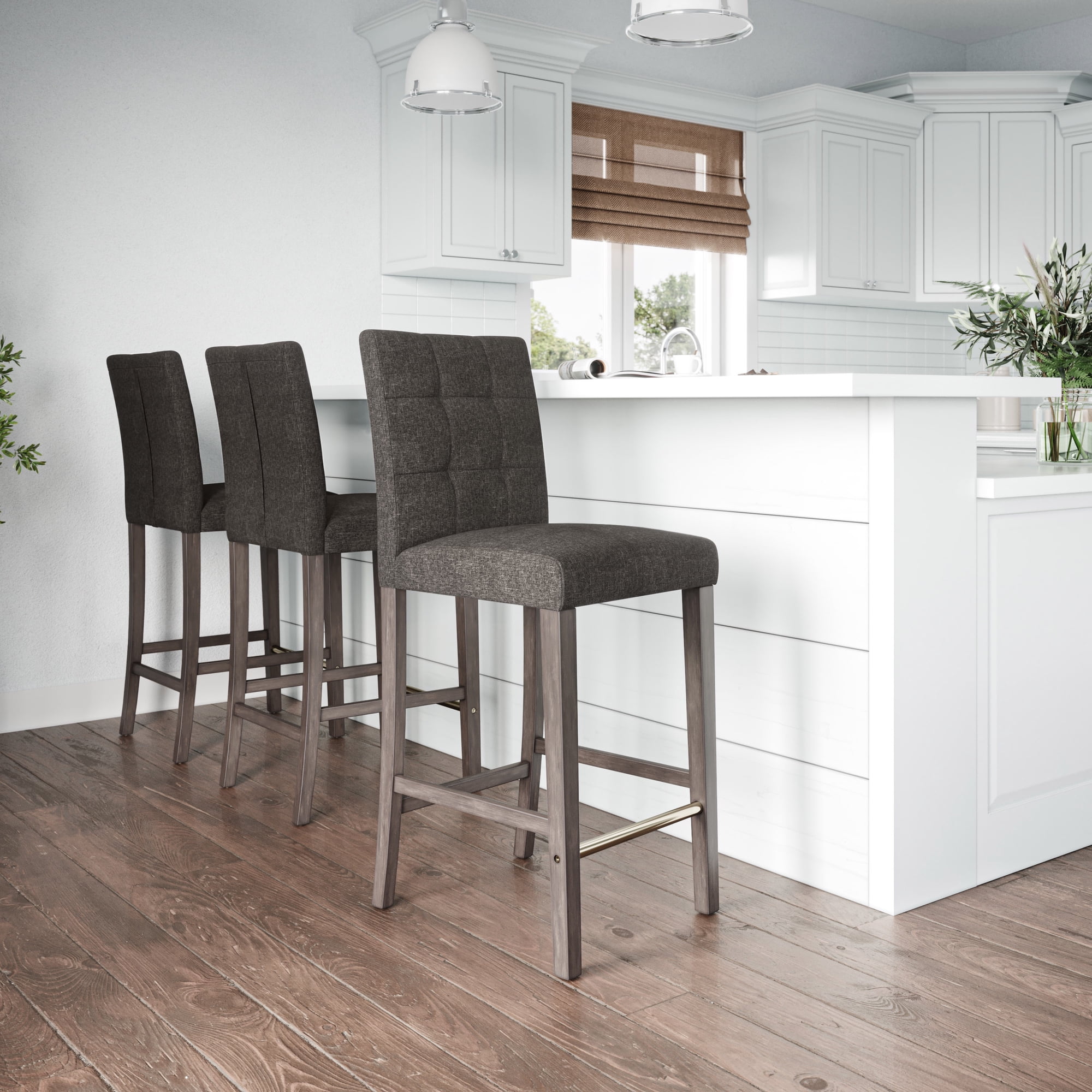 Click here for Corliving Leila Fabric Upholstered Indoor Bar Heig... prices