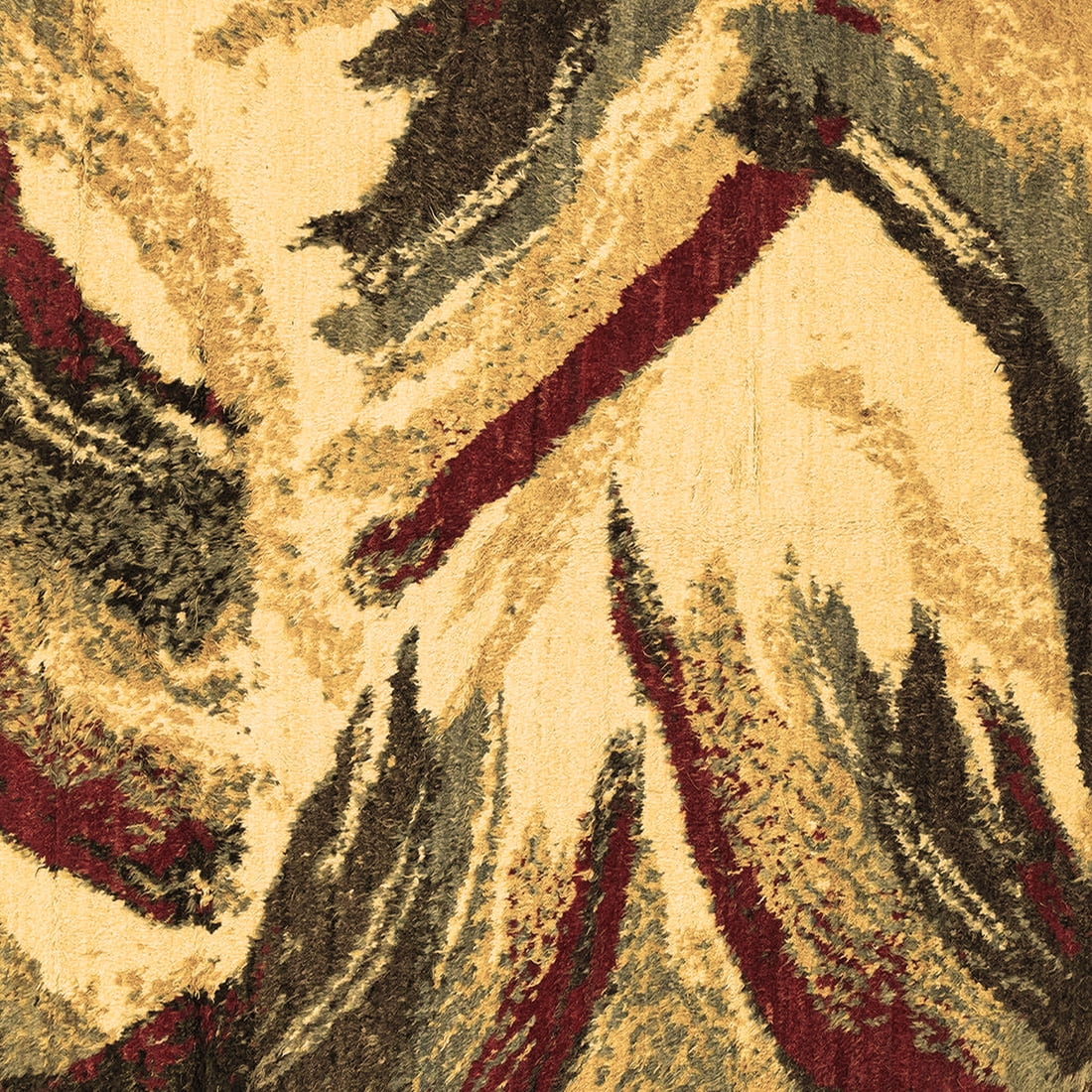 Ahgly Company Indoor Square Abstract Brown Modern Area Rugs, 5' Square ...