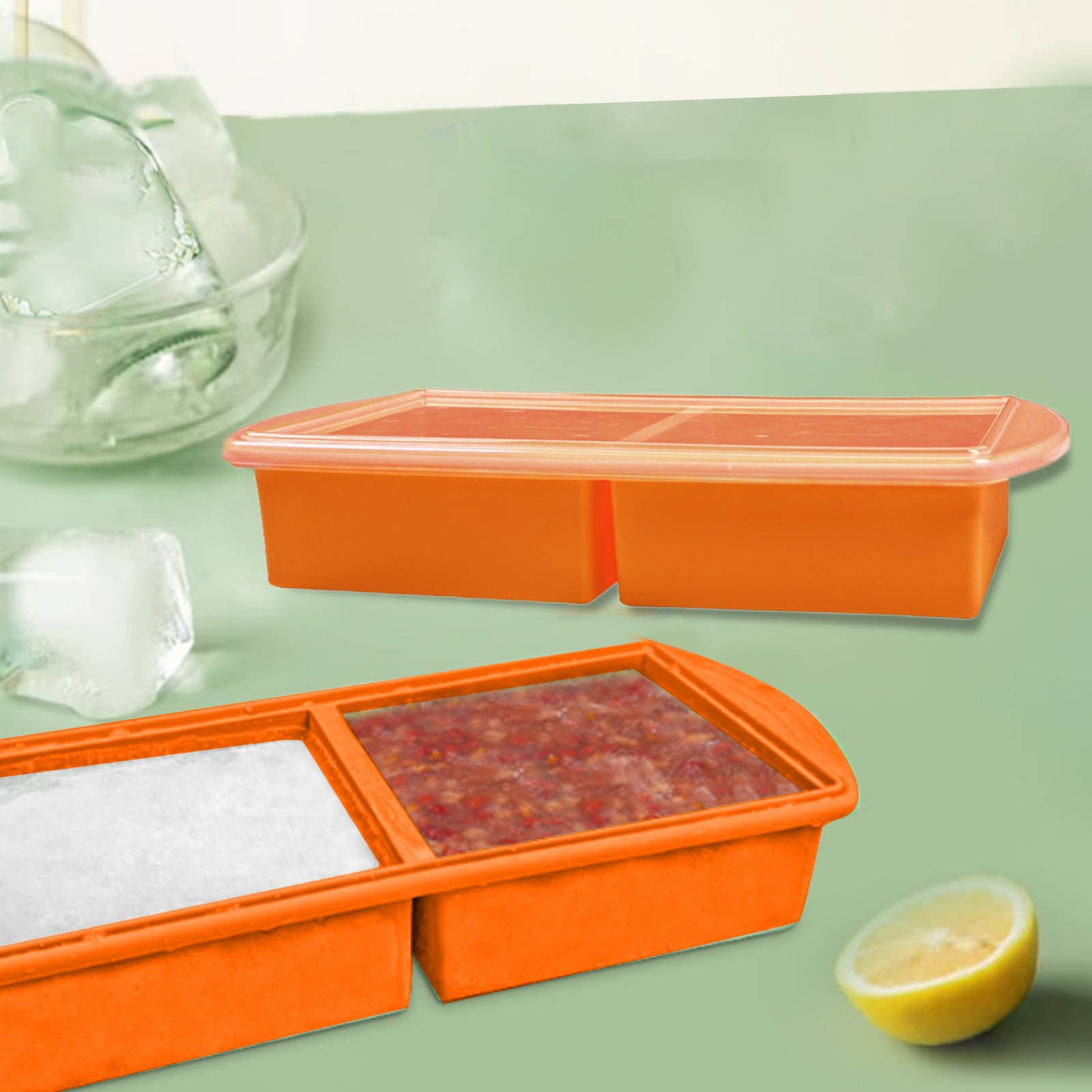 Click here for Tianyuuuu Large Silicone Tray With Lid For Freezer... prices