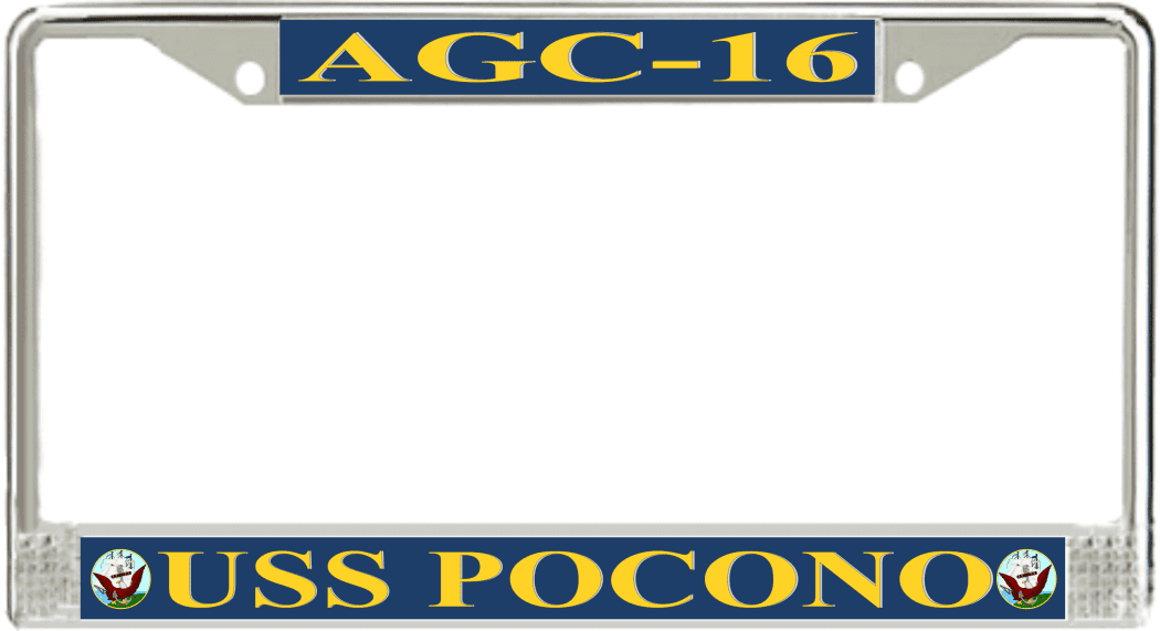 USS Pocono AGC-16 License Plate Frame - Walmart.com