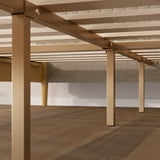 Zinus Amelia 41" Wood Platform Bed Frame with Upholstered Headboard ...