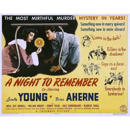 A Night To Remember From Left: Loretta Young Brian Aherne 1942. Movie ...