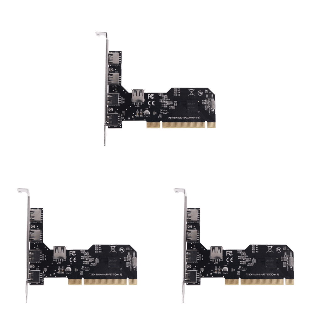 Tarjeta Expansión Del Controlador PCI Hub USB 2 0 5 Puertos Chipset ...