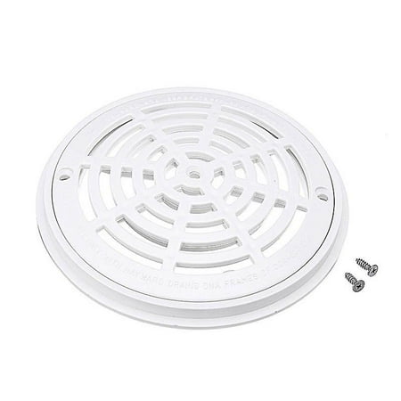 Lepai Replacement White Round Swimming Pool Main Drain Cover ...