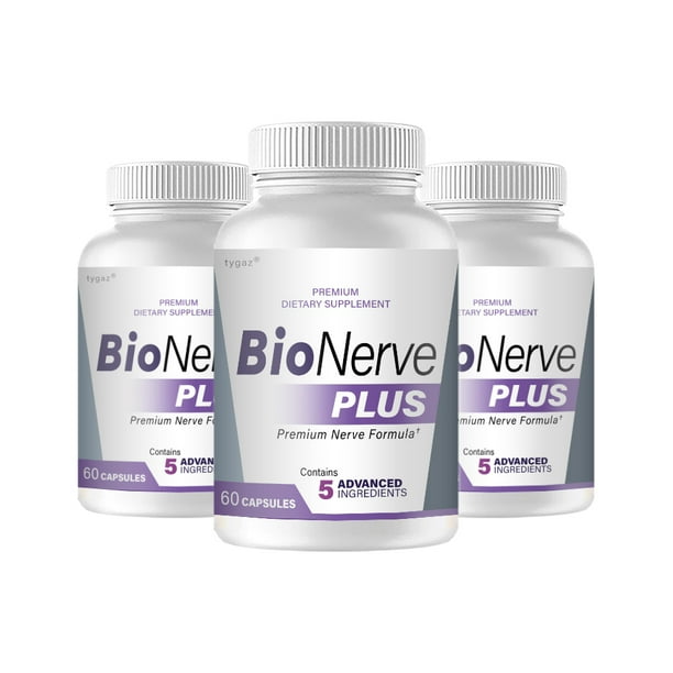 (3 Pack) BioNerve - Bio Nerve Plus Premium Nerve Formula - Walmart.com