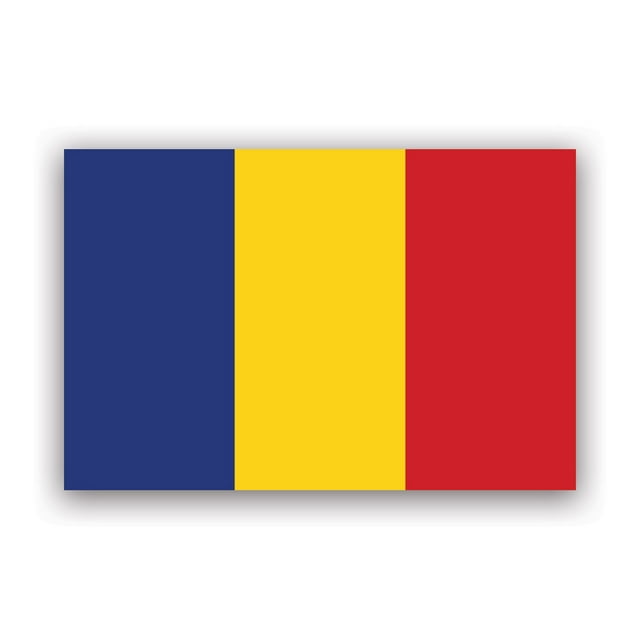 Romanian Flag Sticker Decal - Self Adhesive Vinyl - Weatherproof - Made ...