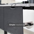 Vivo, Black Under Desk Privacy & Cable Management Sleeve, 30" Kit ...