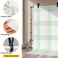 Green Line Plaid Backdrop for Photography, Vintage Boho Checkered ...