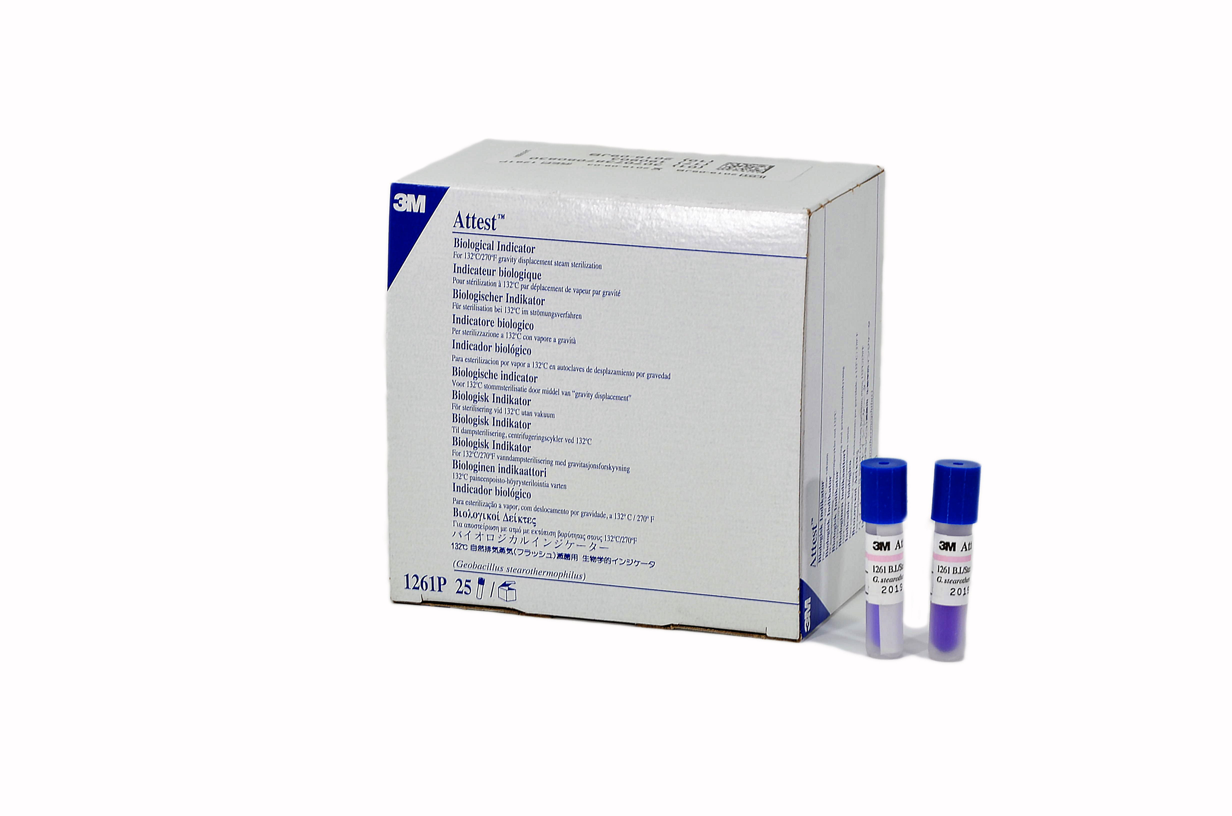 3M ESPE 1261P Attest Biological Indicators Flash Gravity Steam ...