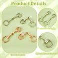 4 Pcs Silk Scarf Clasp Platinum Rose Gold Horsebit Scarf Ring Scarf ...