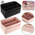 Luxtrada Women Insert Handbag Organiser Purse Felt liner Organizer Bag ...