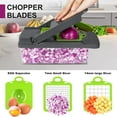 16-in-1 Veggie Dicer Preparer & Grater, Vegetable & Onion Chopper with ...