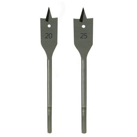 Wideskall® 20mm & 25mm Flat Wood Spade Drill Bit Set - Walmart.com