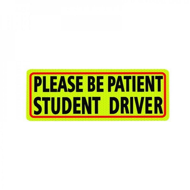 Please Be Patient Student Driver Magnet Safety Sign Car Vehicle ...