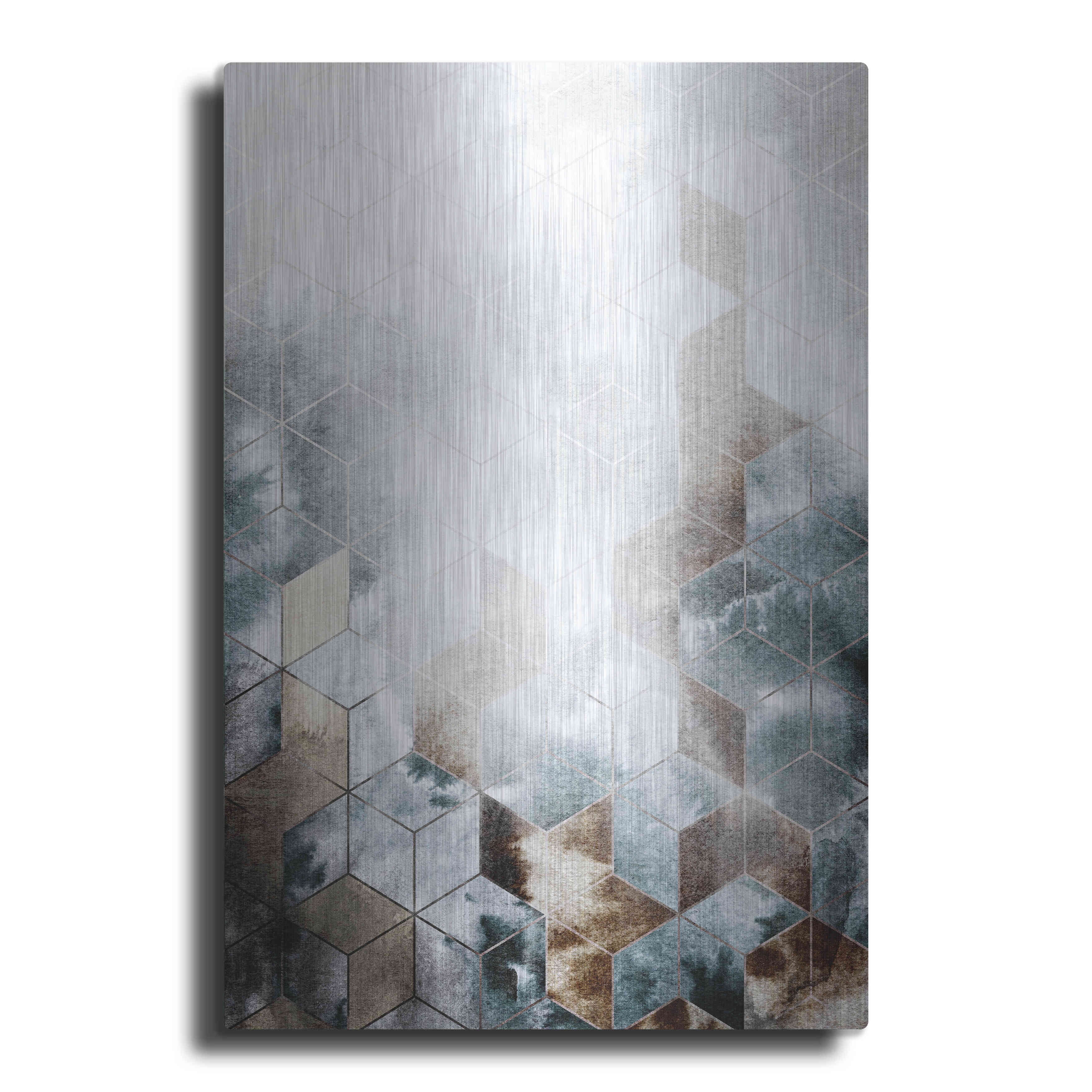 Luxe Metal Art 'Cubes Magic' by Design Fabrikken, Metal Wall Art, 16 ...