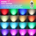SUNVIE RGBW Spot Lights Indoor 6W Uplighting with Remote Color Changing ...