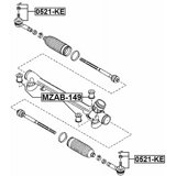 Febest STEERING TIE ROD END # 0521-KE OEM KD31-32-280 - Walmart.com