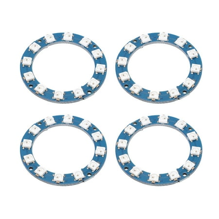 Round RGB Lamp Panel, 4PCS LED Light Panel High Brightness Full Color ...