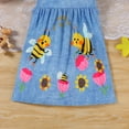 Jamsmile Toddler Girls Dress Sleeveless Cartoon flowrs Print Dance ...