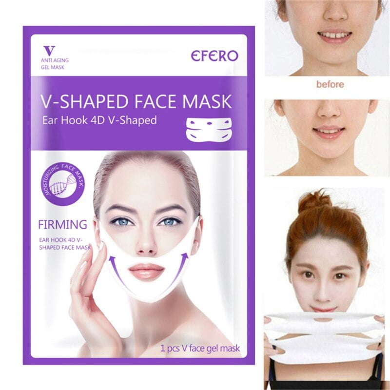V Shape Lifting Face Ma-sk Peel-Off Slimming Chin V Shaper Anti-Wrinkle ...