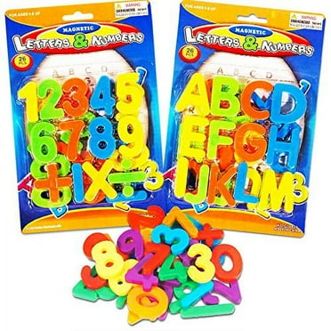 Spark Create Imagine Magnetic Letters and Numbers 120 Pieces Brightly ...