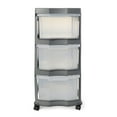 Free Shipping Life Story Classic Gray 3 Shelf Storage Container