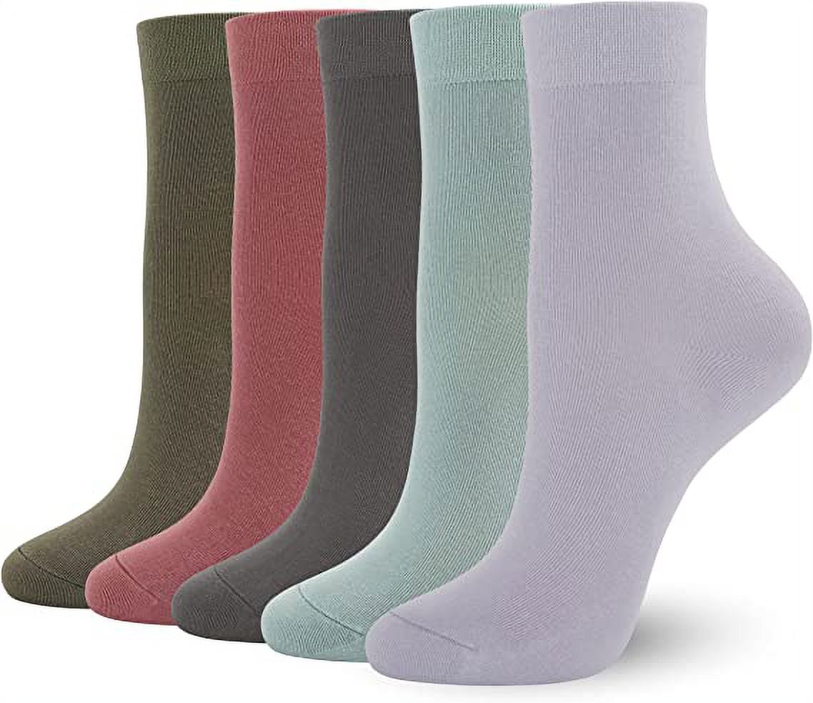 SERISIMPLE Women Ankle Socks Bamboo Crew Thin Boot Lightweight Soft ...