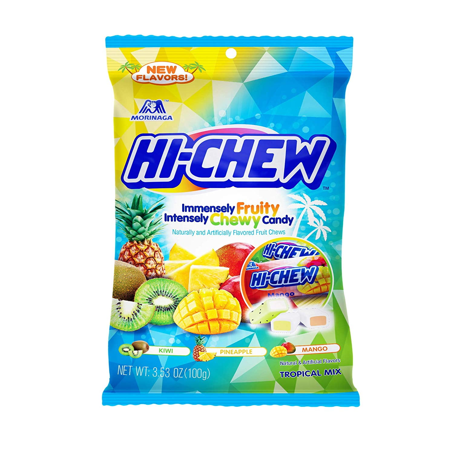 NineChef Bundle - HiChew Hi-Chew Tropical Mix Bag 3.53-Ounce + 1 ...