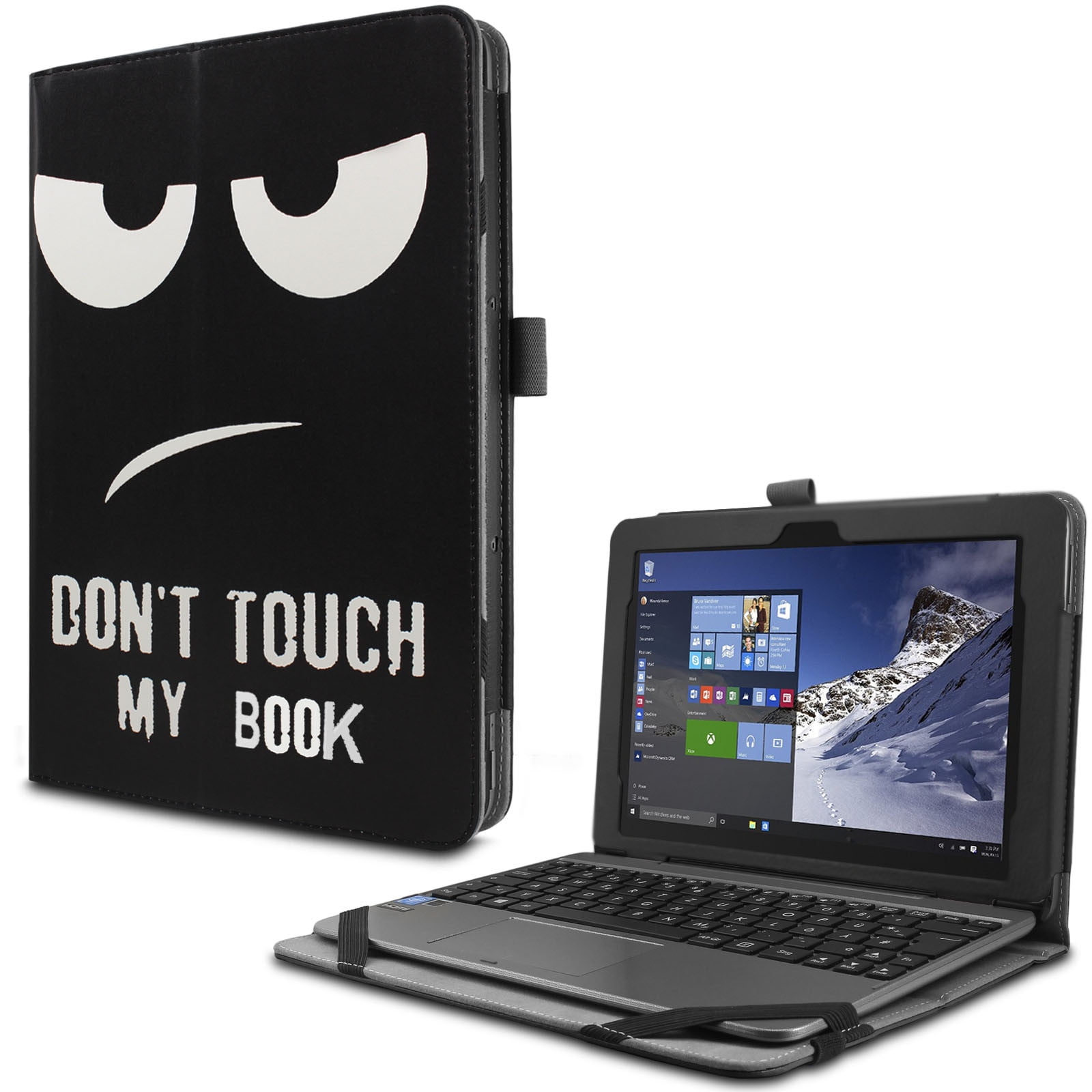 Infiland Folio PU Leather Case Cover For Lenovo IdeaPad Miix 510 12.2 ...