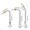 StainlessSteel Wand Lances Car Washer Metal Rod Elbow Nozzles for ...