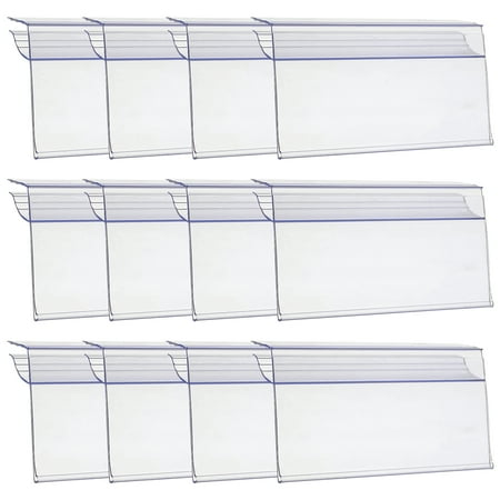 30pcs Transparent Price Tag Holder Supermarket Shelf Label Holders ...