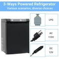 3-Way Propane Refrigerator 1.4 cu ft 3 Way Caravan RV Camper Gas Fridge ...