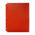 Basics Plastic 3 Hole Punch Folders With 2 Pockets 8.5 X 11 Inches ... Basics Plastic 3 Hole Punch Folders With 2 Pockets 8.5 X 11 Inches ...