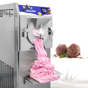 Kolice Commercial Electric Gelato Maker with Compressor, Hard Ice Cream ...