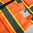 BeautyWill Class 2 High Visibility Safety Vest, 5 Pockets Reflective ...