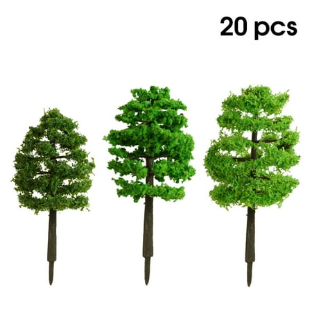 70 Pieces Plastic Artificial Tree Flexible Realistic Ornamental Tree ...