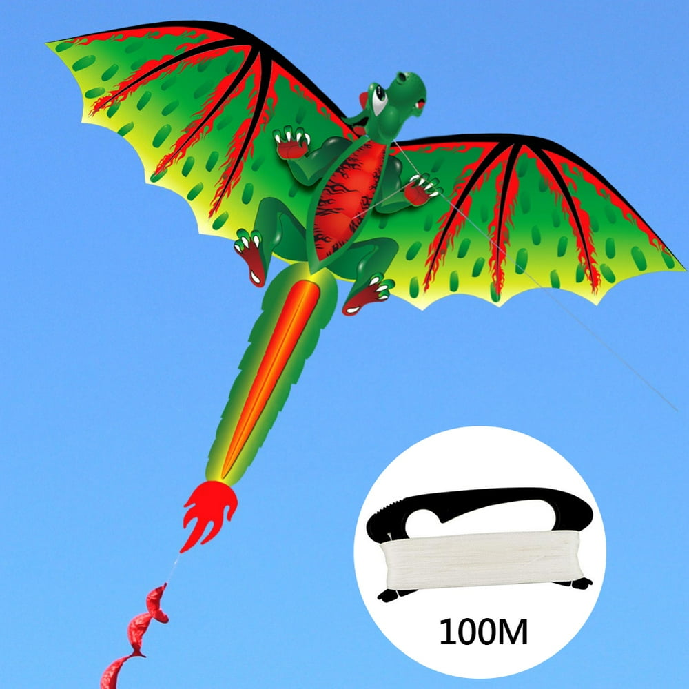 SPRING PARK Kids Cute 3D Dinosaur Kite Flying Game Outdoor Sport ...