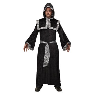 Monk Robe Black Quality Adult Halloween Costume - Walmart.com