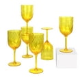 Yalin Set of 6 Unbreakable 15 oz Acrylic Plastic Wine and Water Tumbler ...