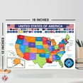 United States Educational Map with State Flags U.S. Geography Map for ...