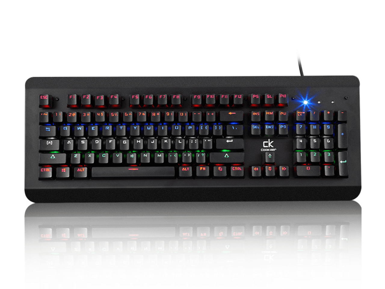 K200 USB Wired RGB Mechanical Gaming keyboard 104 non-conflict Keys ...